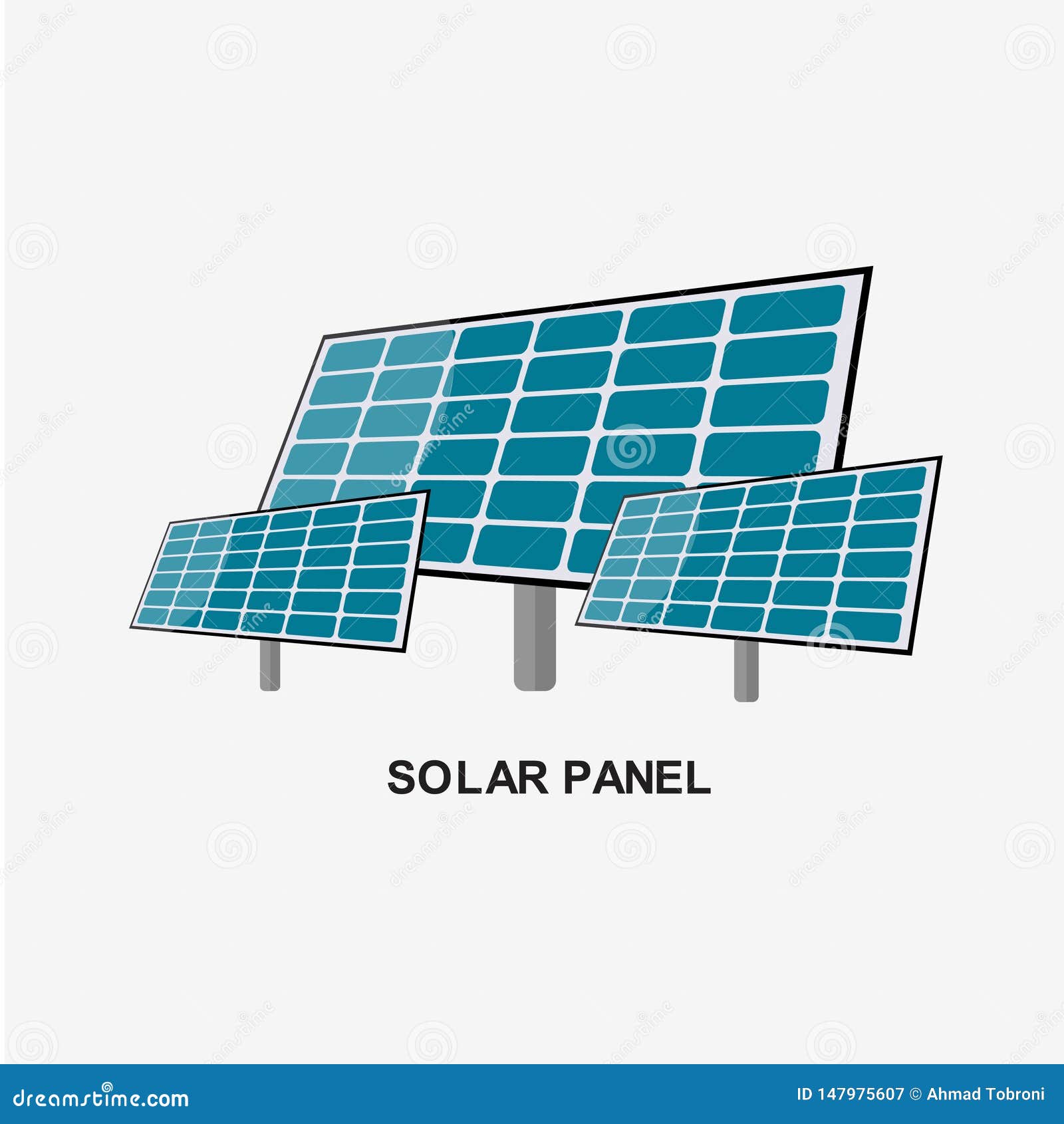Solar Panel Energy Vector Template Design Illustration Stock Vector ...