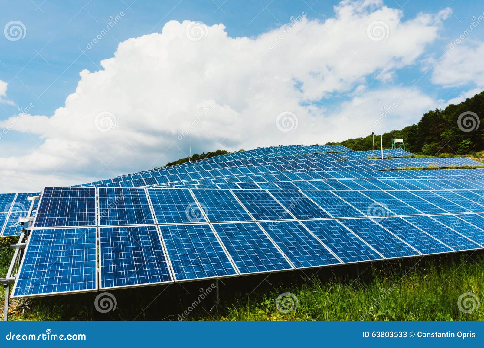 Solar panel farm stock image. Image of electric, energy - 63803533