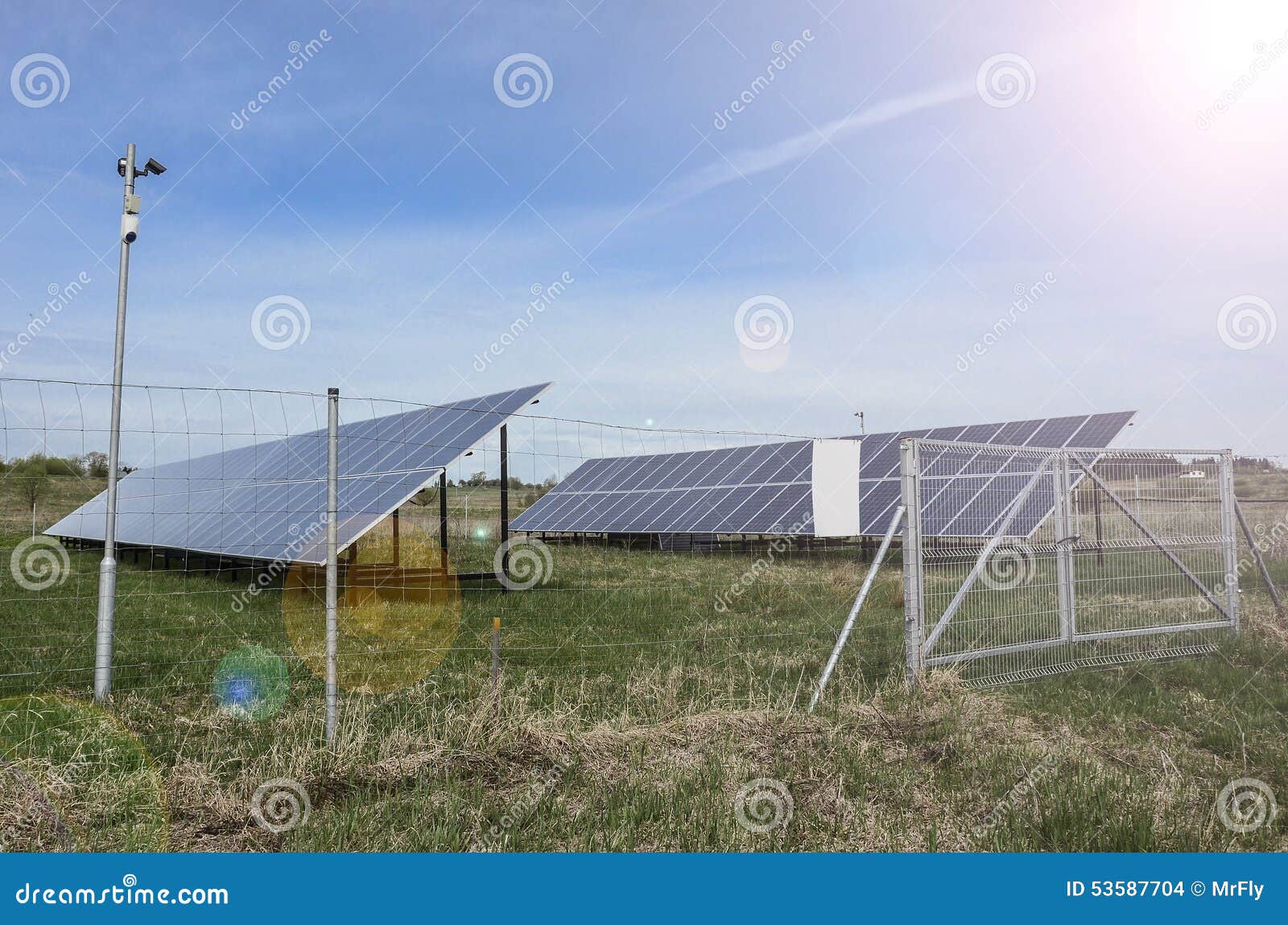 Solar panel farm stock photo. Image of ecological, ecology - 53587704