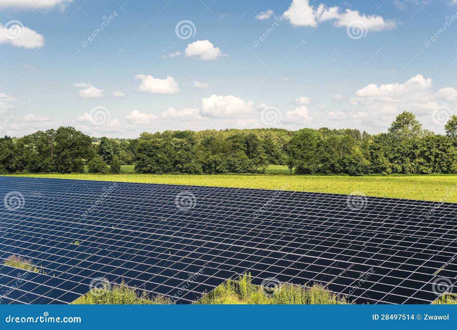 Solar Panel field stock photo. Image of clouds, copy - 28497514