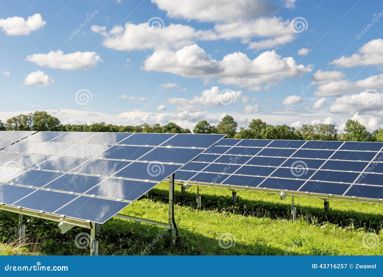 Solar Panel field stock image. Image of electricity, heat - 43716257