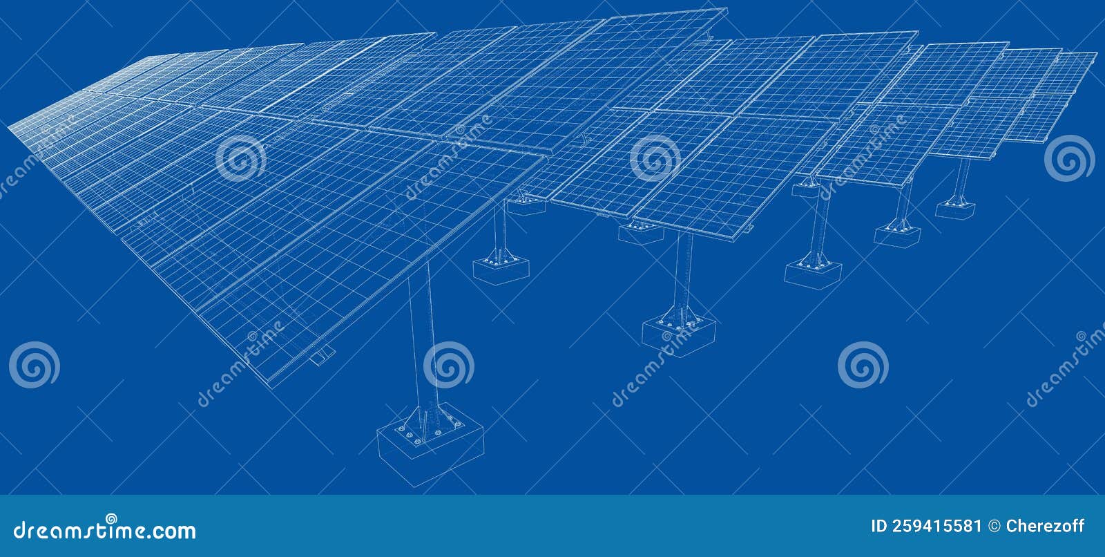 Solar Panel Field. Vector stock vector. Illustration of ecology - 259415581