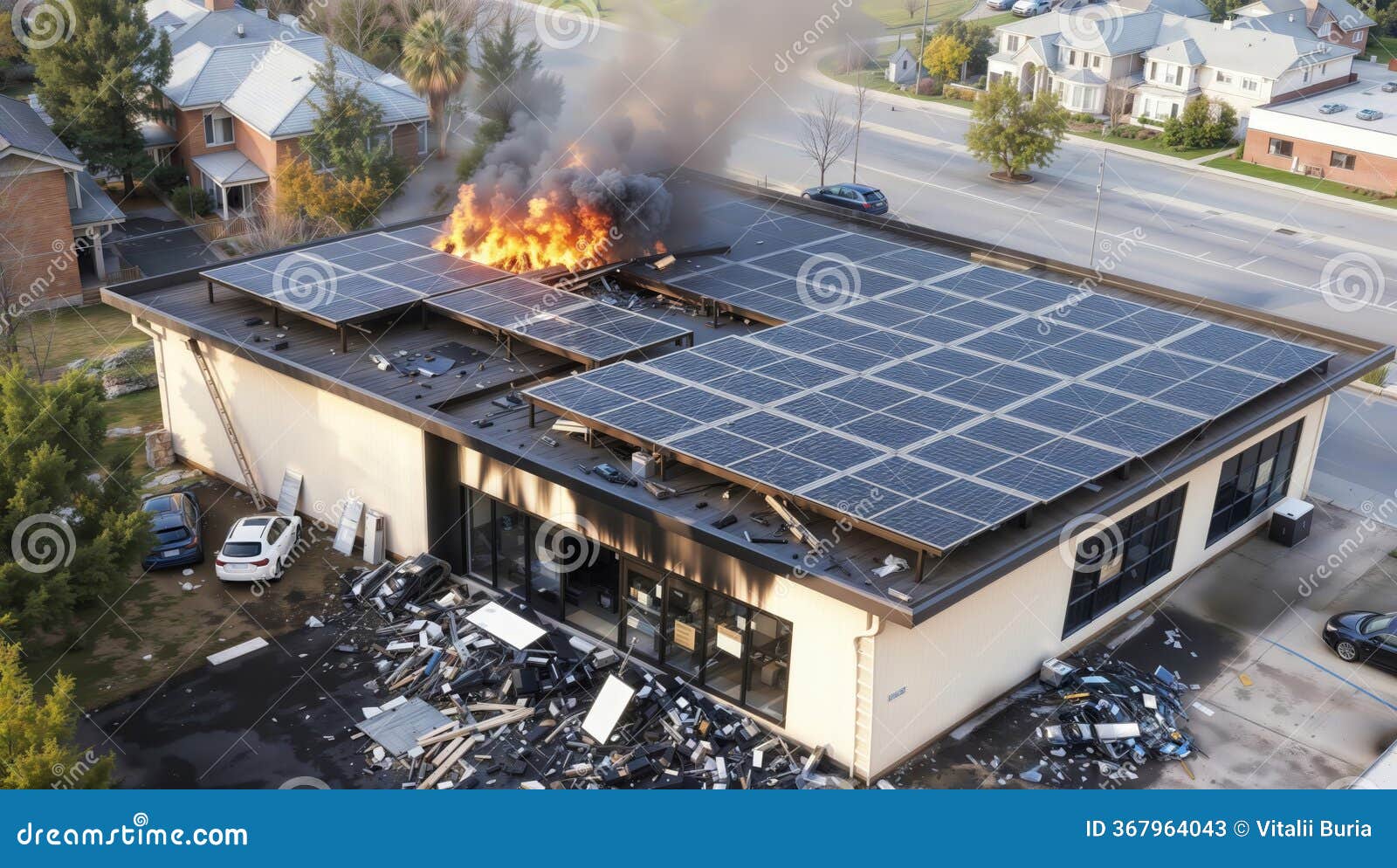 Panel Fire Suppression System Royalty-Free Illustration | CartoonDealer ...