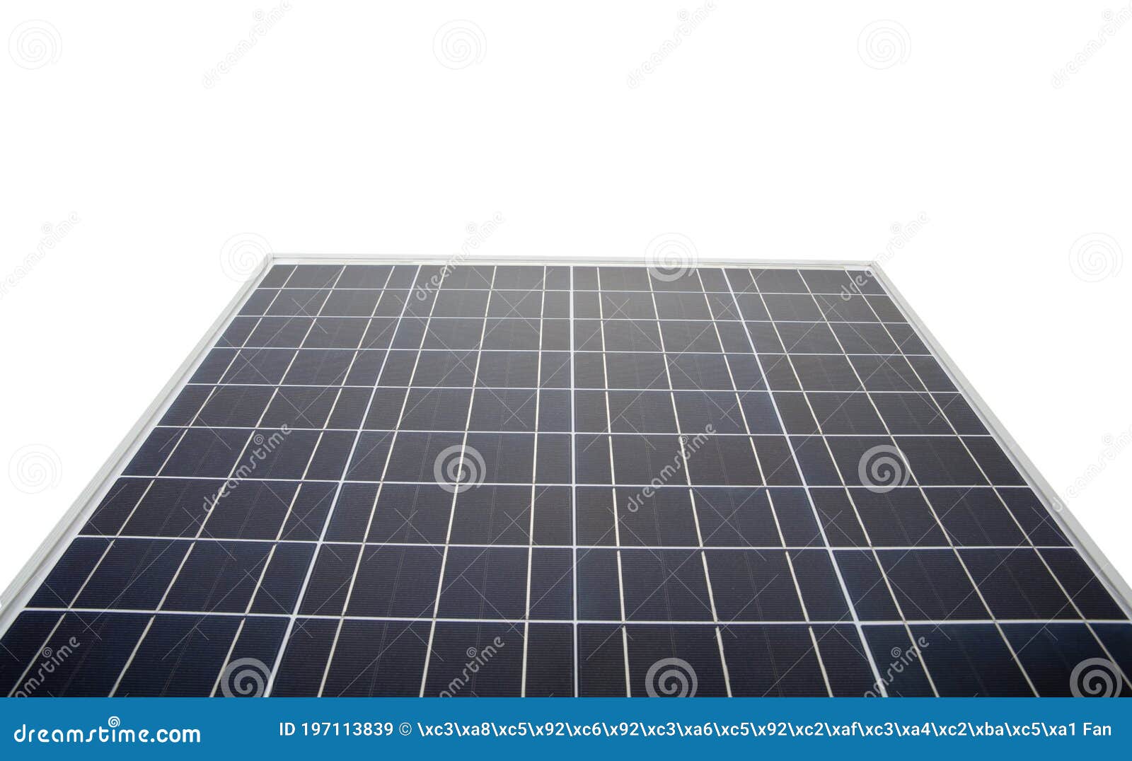 A Solar Panel in Front of White Background Stock Image - Image of clean ...