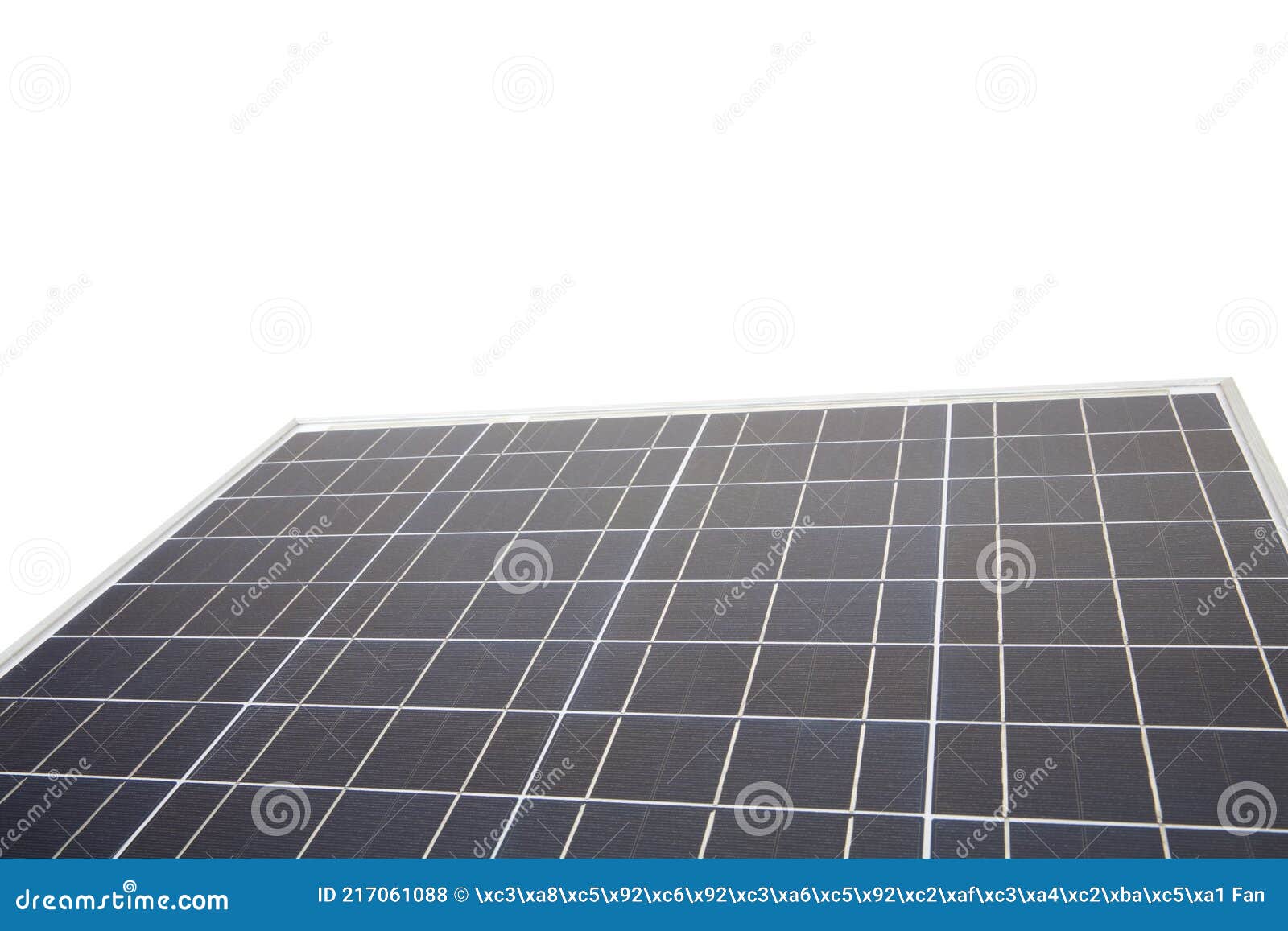 A Solar Panel in Front of White Background Stock Photo - Image of plate ...