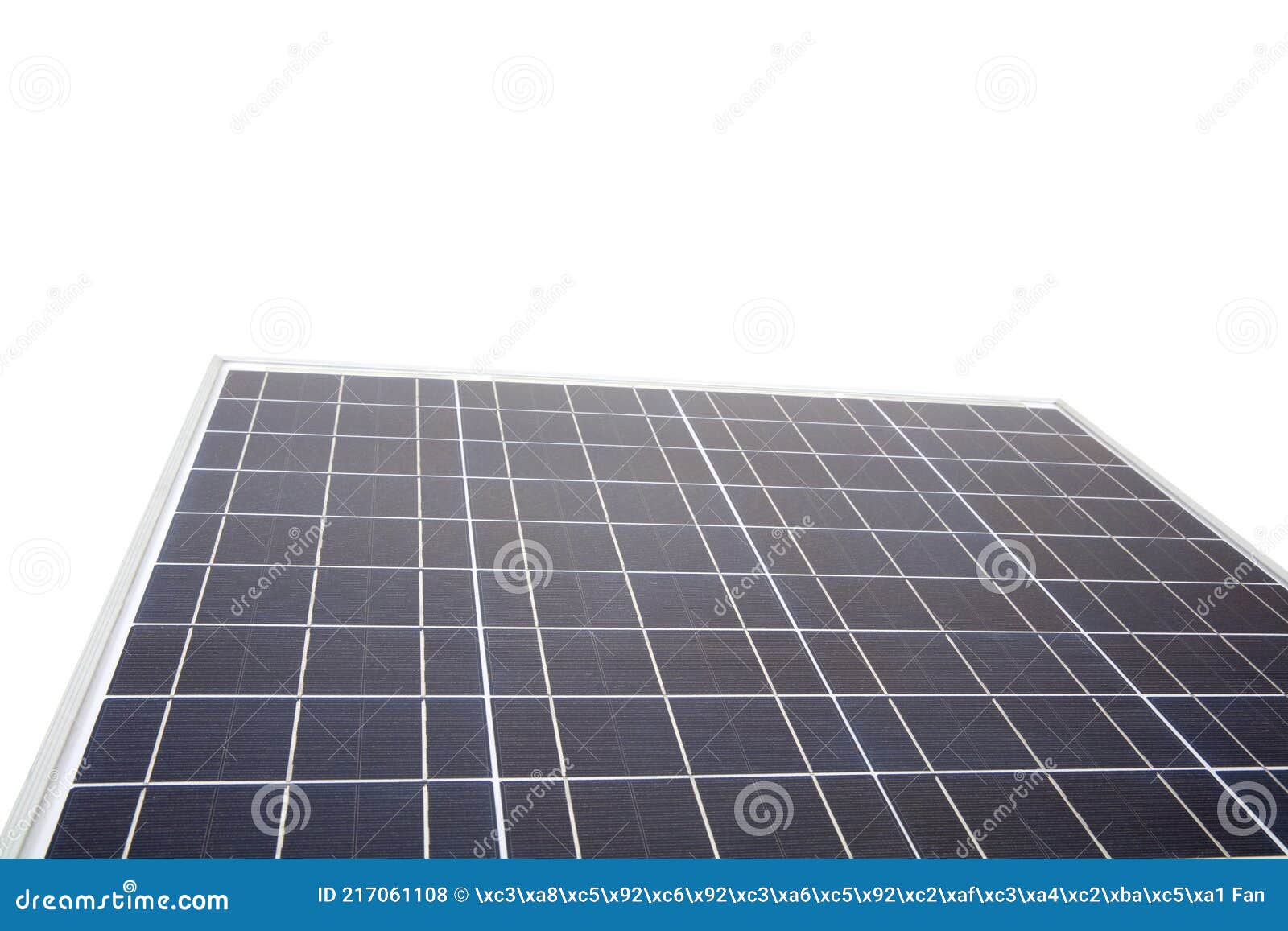 A Solar Panel in Front of White Background Stock Photo - Image of ...