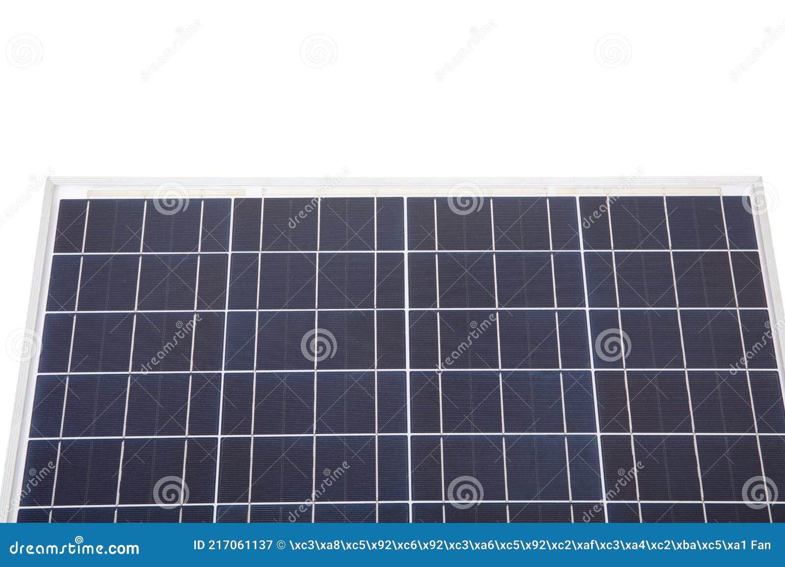 A Solar Panel in Front of White Background Stock Image - Image of solar ...