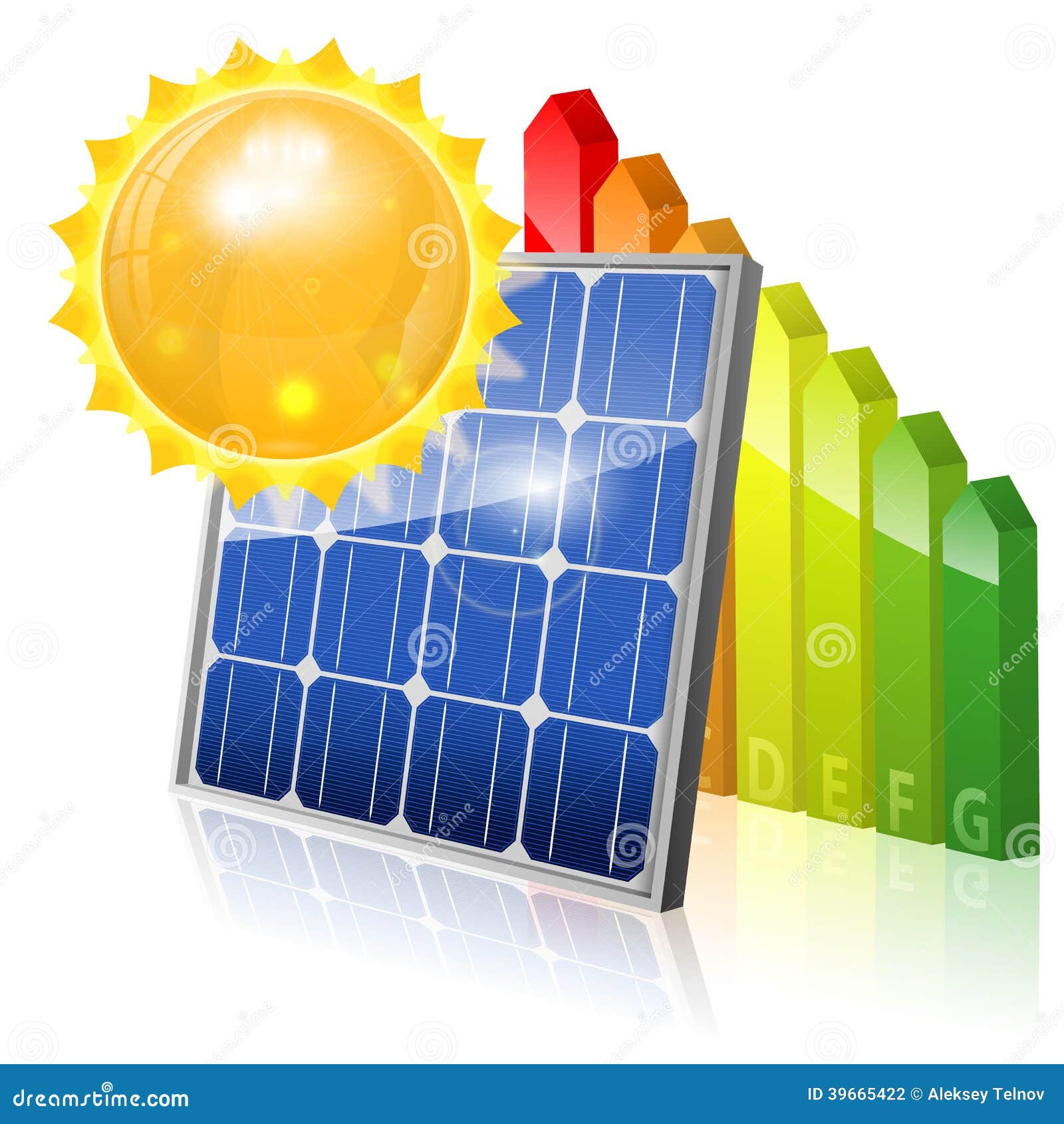 Solar Panel stock vector. Illustration of efficiency - 39665422