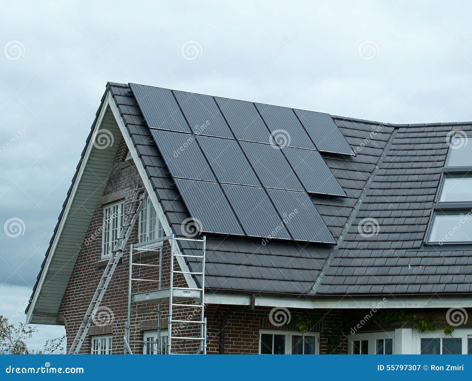 Solar Panel for Green, Environmentally Friendly Energy Stock Image ...