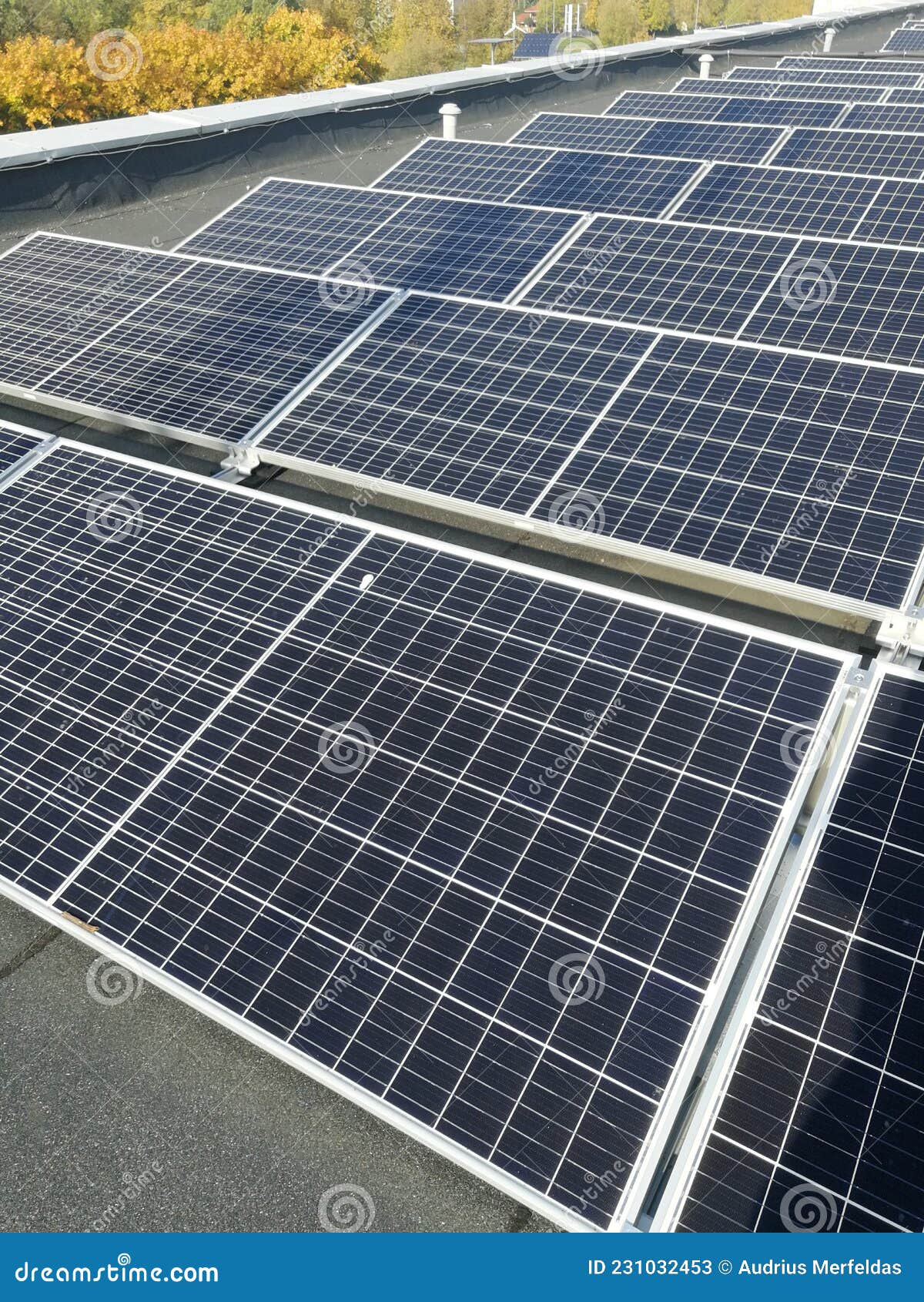 Solar Panel for Green Renewable Power Stock Image - Image of ...