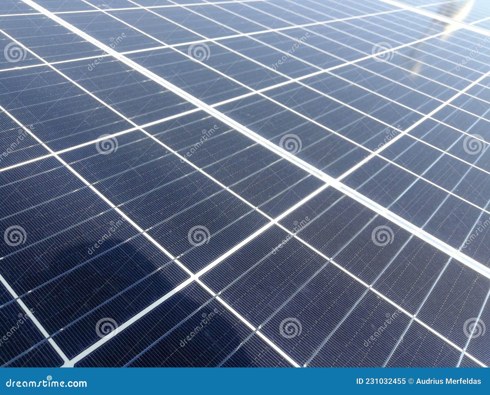 Solar Panel for Green Renewable Power Stock Image - Image of black ...