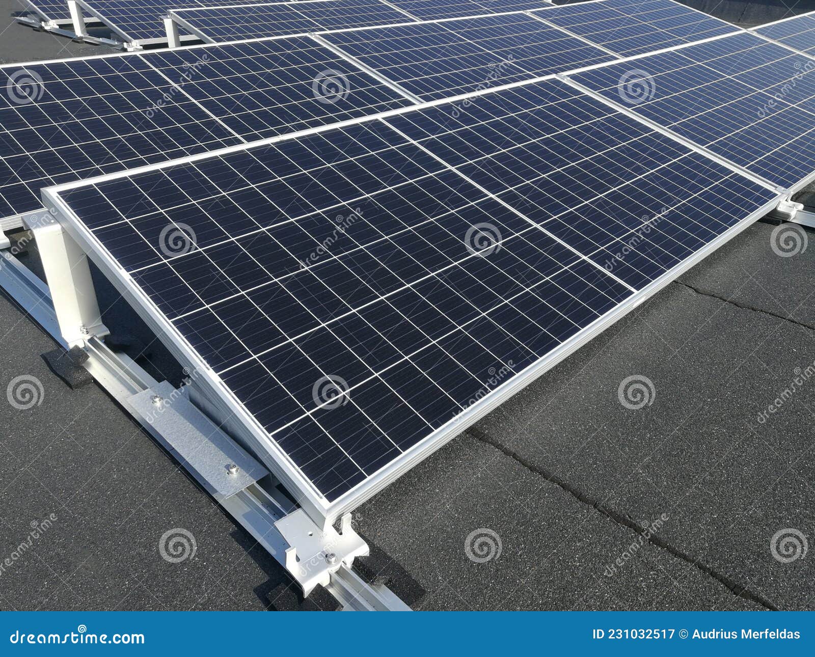 Solar Panel for Green Renewable Power Stock Image - Image of panel ...