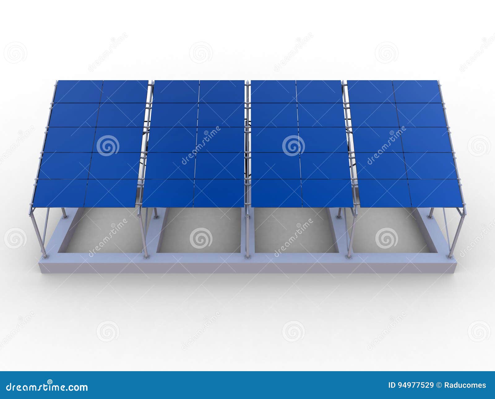 Solar panel grid stock illustration. Illustration of ecology - 94977529