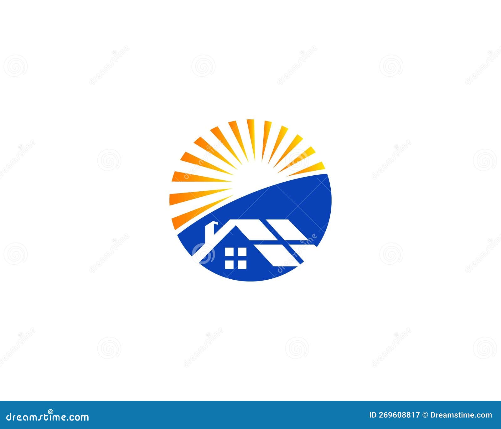 Solar Panel and Home Logo Design Stock Vector - Illustration of ...