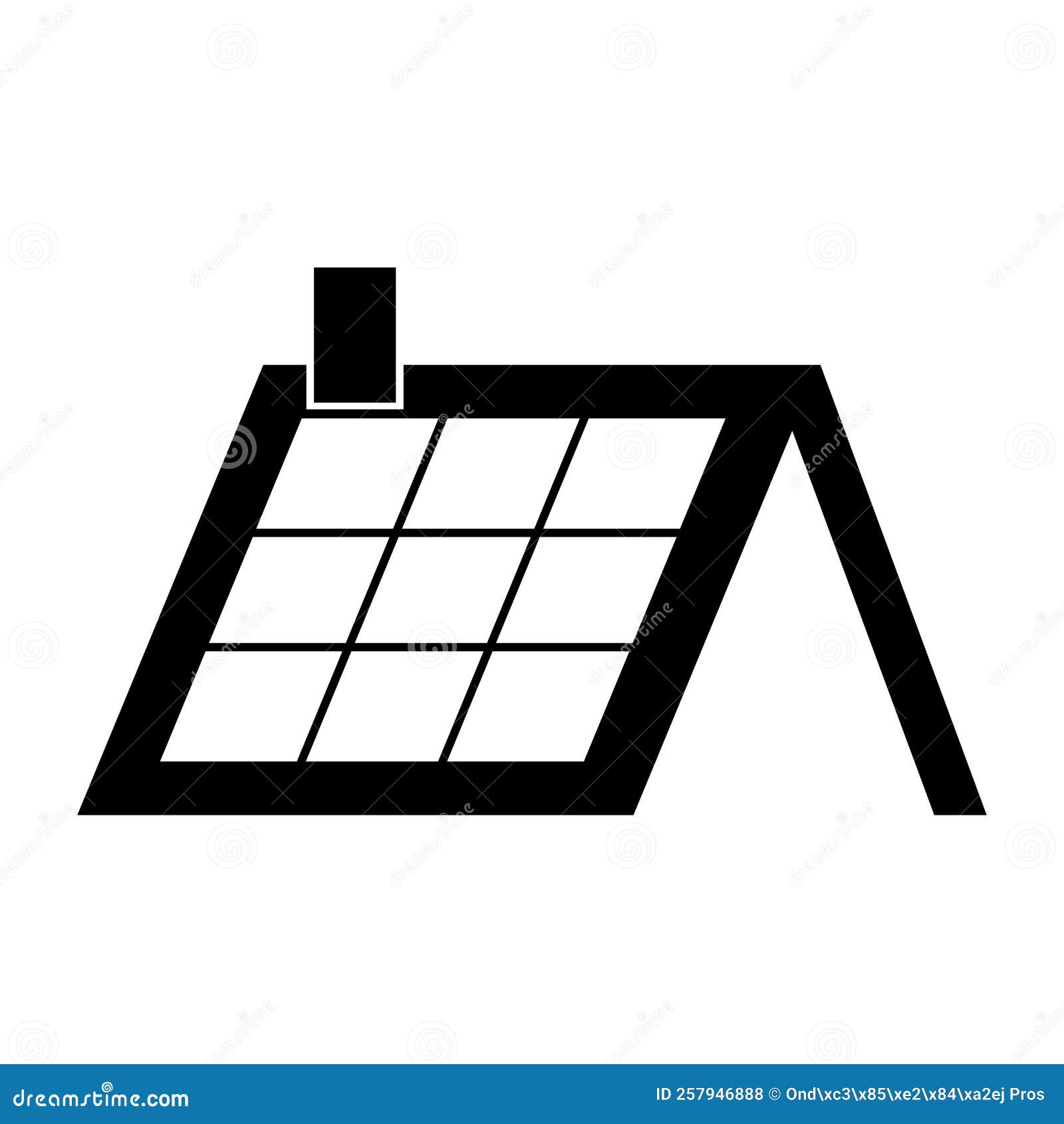 Solar Panel Icon, Green Power Technology, Ecology Alternative Energy ...
