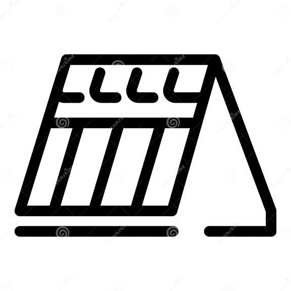 Solar Panel Icon Representing Renewable Energy Source Stock Vector ...