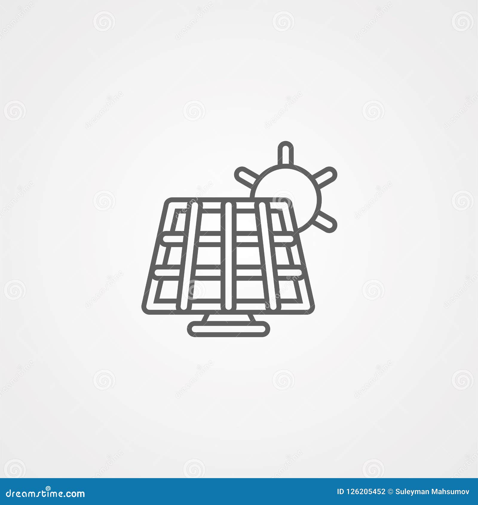 Solar Panel Vector Icon Sign Symbol Stock Vector - Illustration of ...