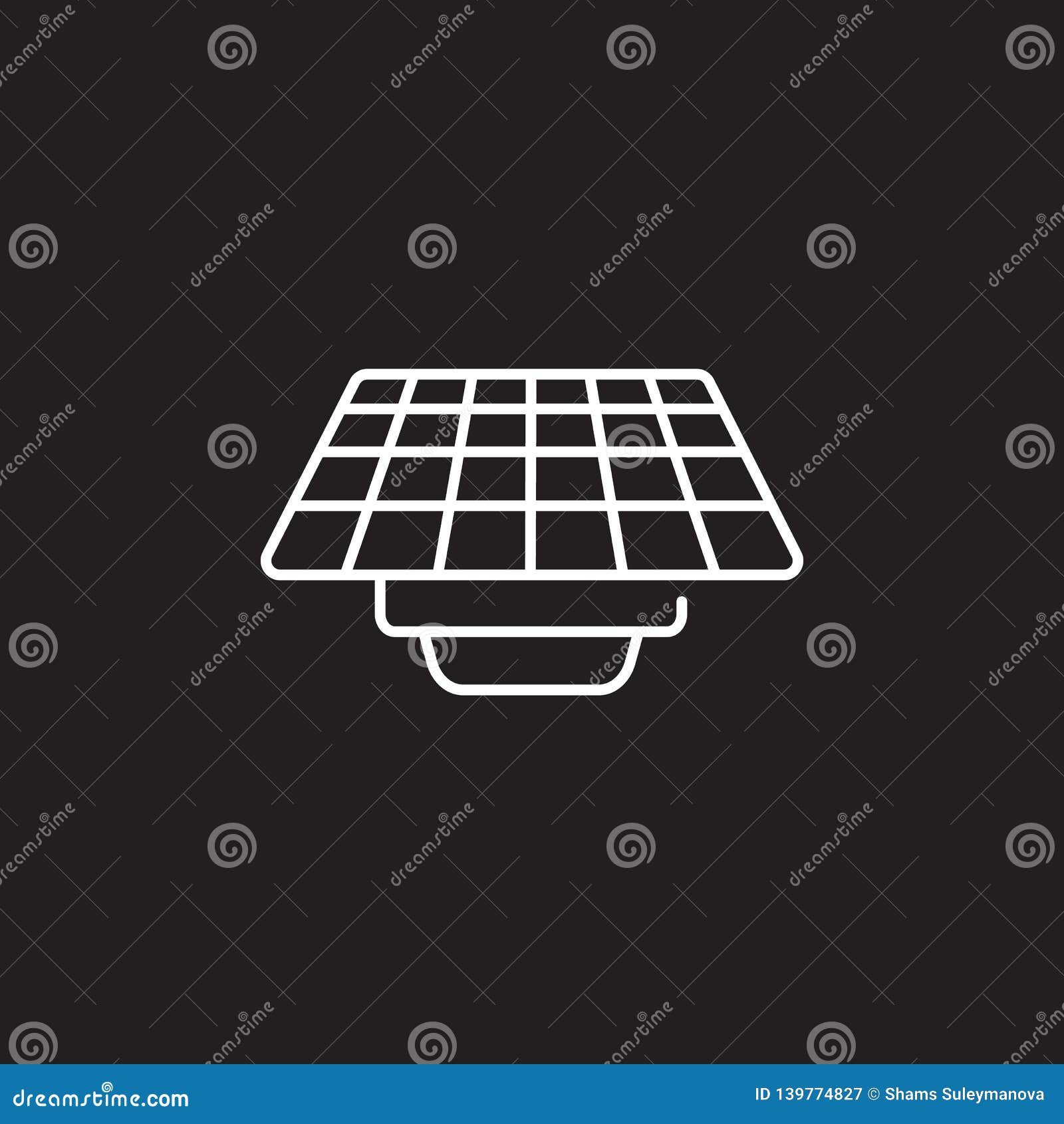Solar Panel Icon. Simple Element Illustration. Solar Panel Symbol ...
