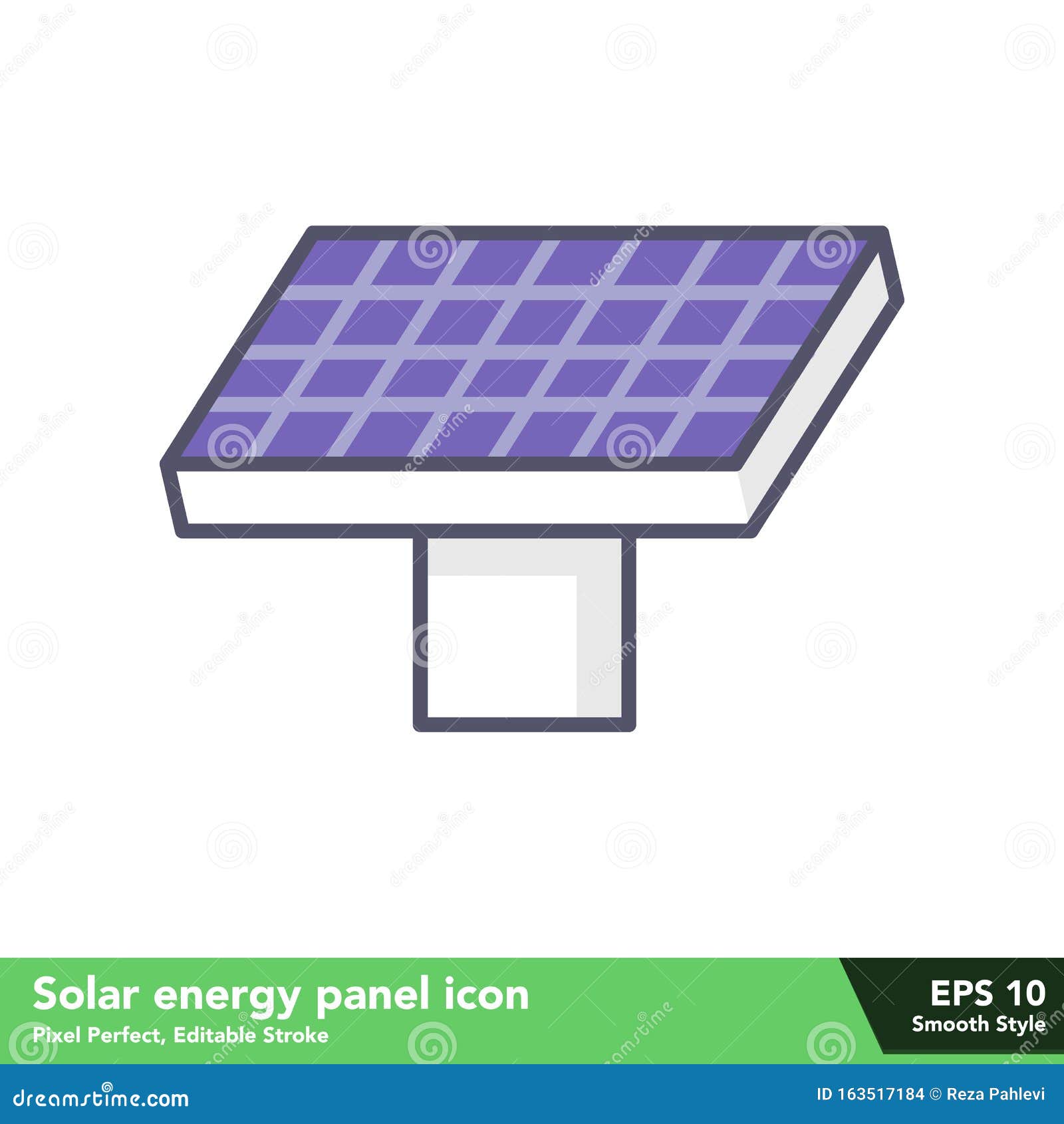 Solar Panel Icon in Smooth Style, with Pixel Perfect and Editable ...