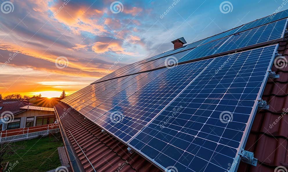 Solar Panel Installation Demonstration Stock Photo - Image of ...