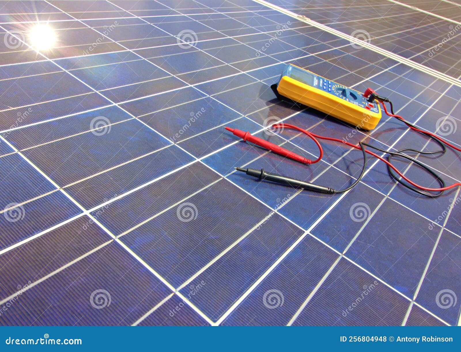 Solar Panel Installation and Maintenance Stock Photo - Image of ...