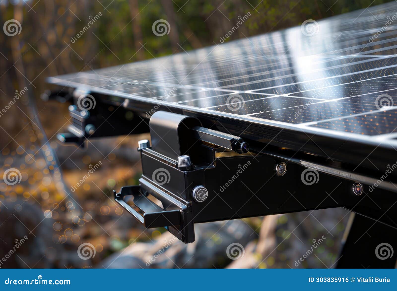 Solar Panel Installed on the Roof of a House in the Forest., Generative ...