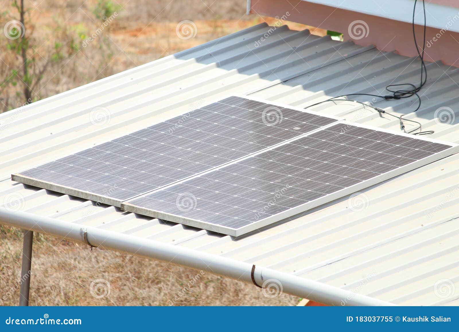 Solar Panel for Power Generation Stock Image - Image of electricity ...