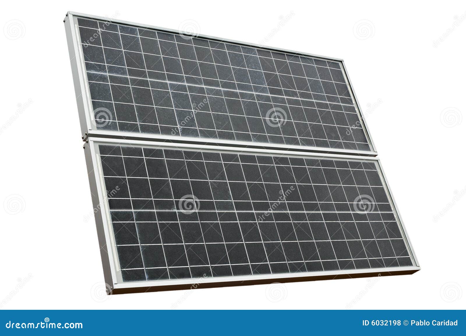 Solar Panel Isolated Over White Stock Photo - Image of generator, panel ...