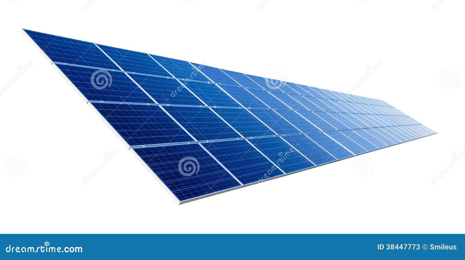 Solar Panel Isolated on White Stock Image - Image of photovoltaic ...