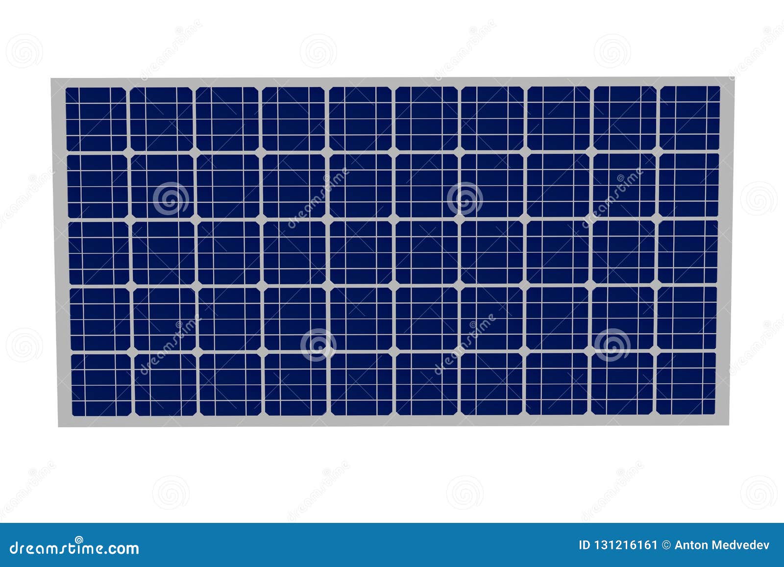 Solar Panel Isolated on White Background - Industrial Illustration, 3D ...