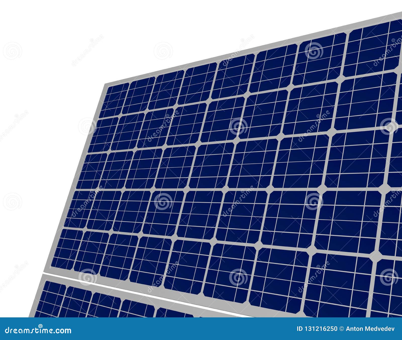 Solar Panel Isolated on White Background - Industrial Illustration, 3D ...