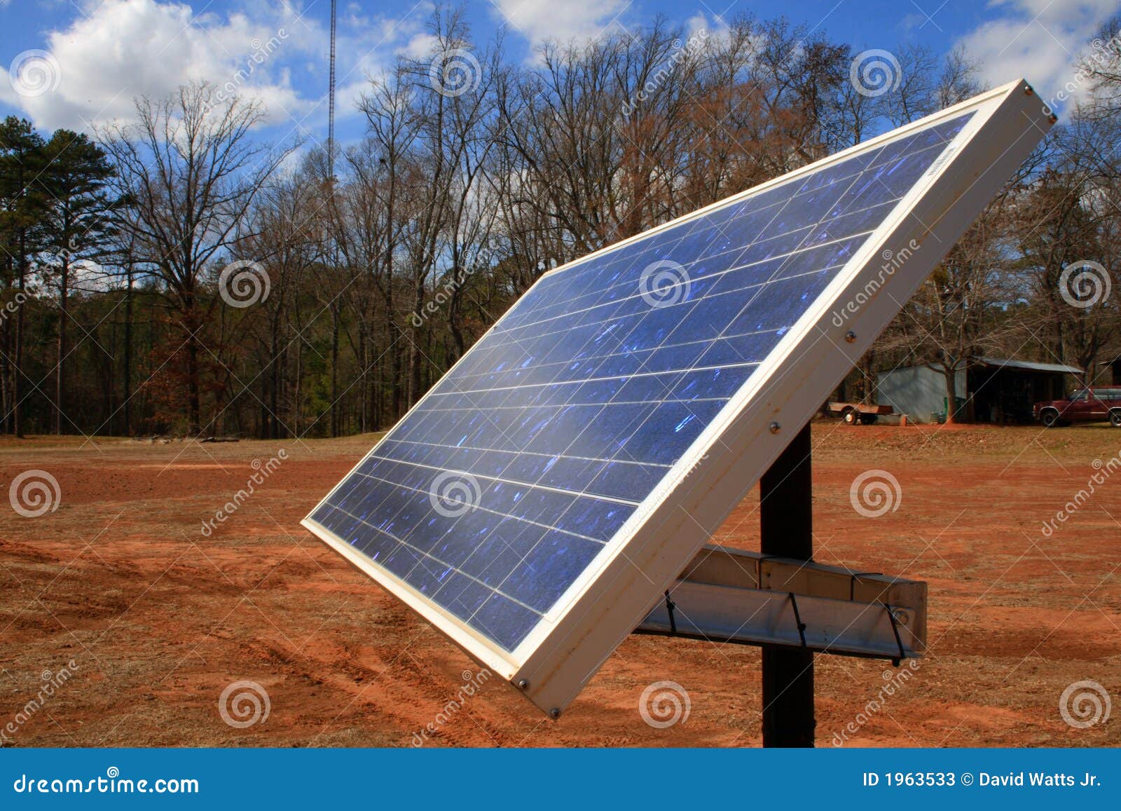 Solar Panel Landscape Profile Stock Image - Image of cells, power: 1963533