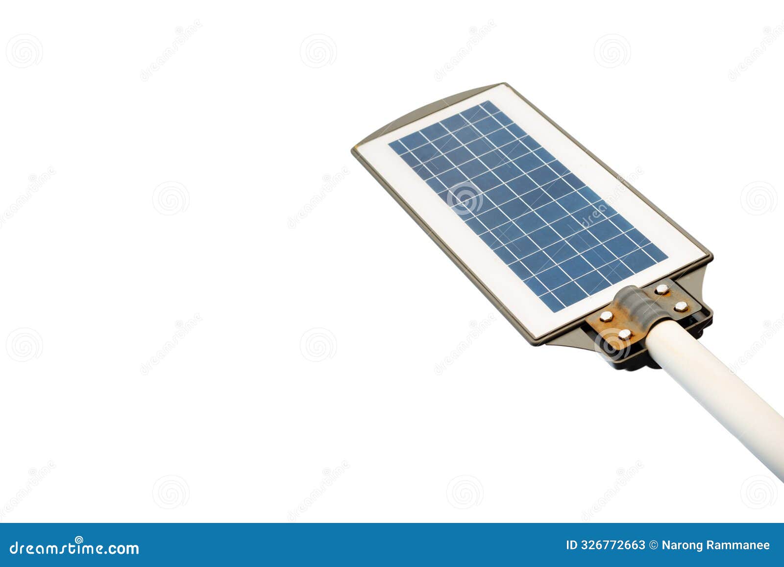 Solar Panel Led Lights Isolated on a White Background. Green Energy ...