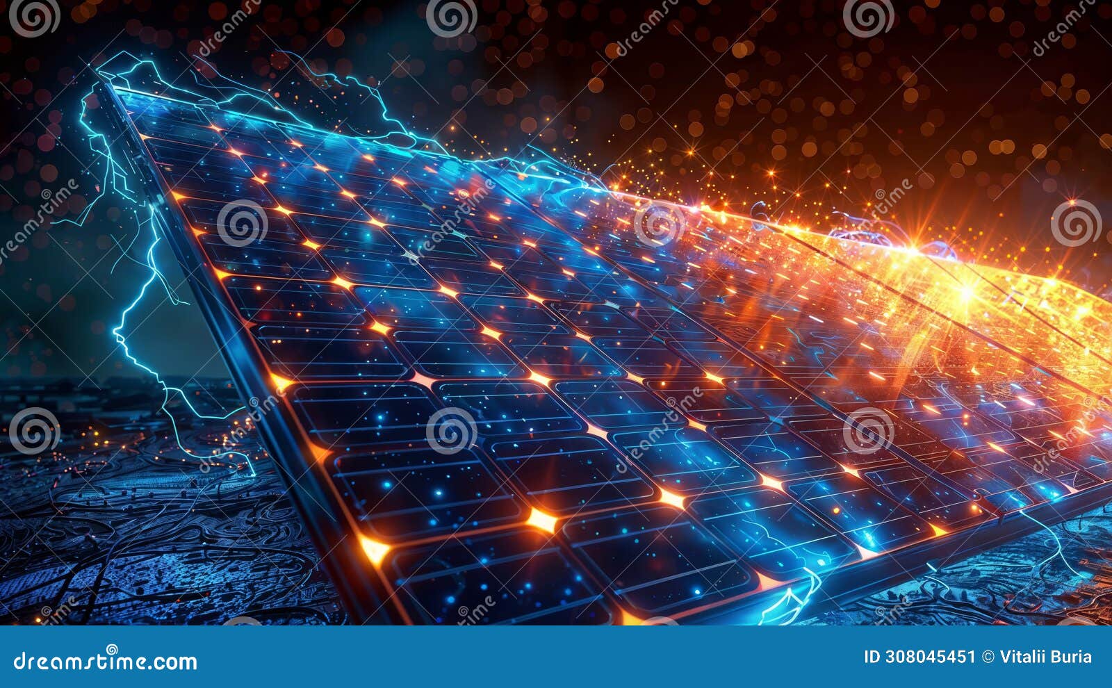 Lightning Energy: Solar Panel Crackles with Potential, Sparking a ...