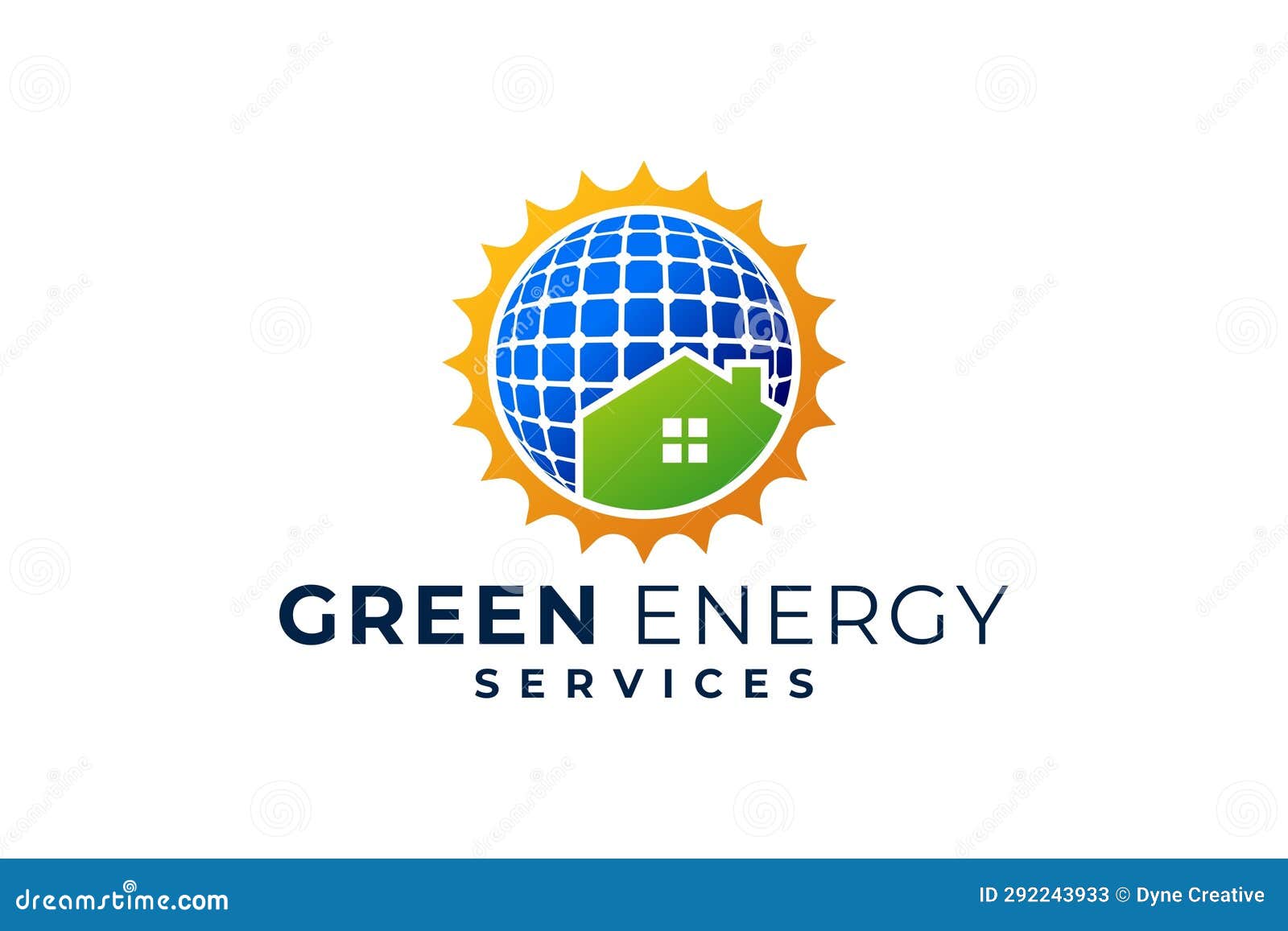Solar Panel Logo Design. Photovoltaic Component. Green Energy. Stock ...