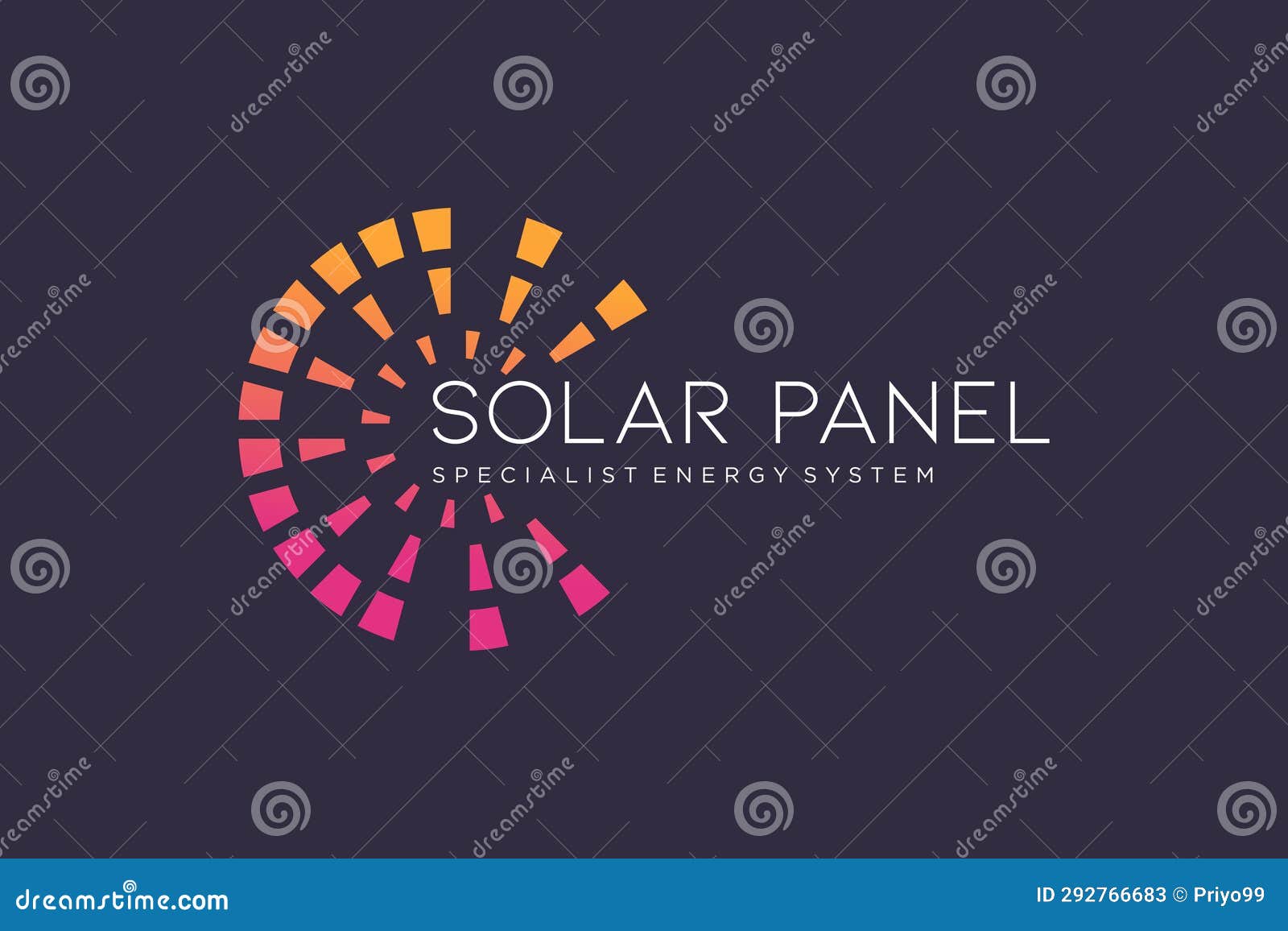 Solar Panel Logo Design Vector with Technology Element Concept Stock ...