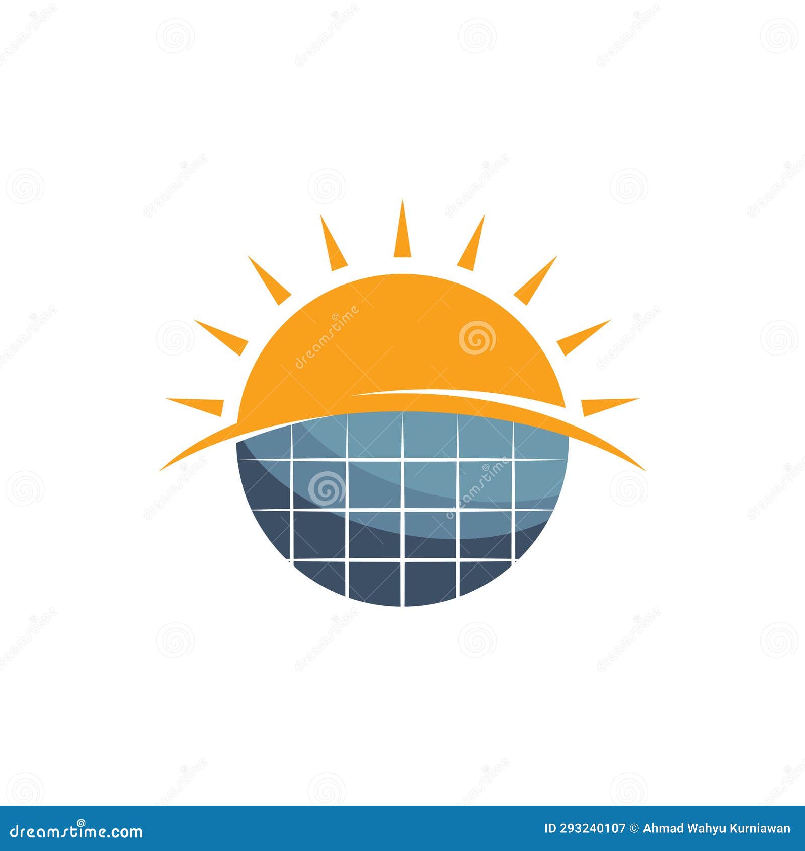 Solar panel logo stock vector. Illustration of sunny - 293240107