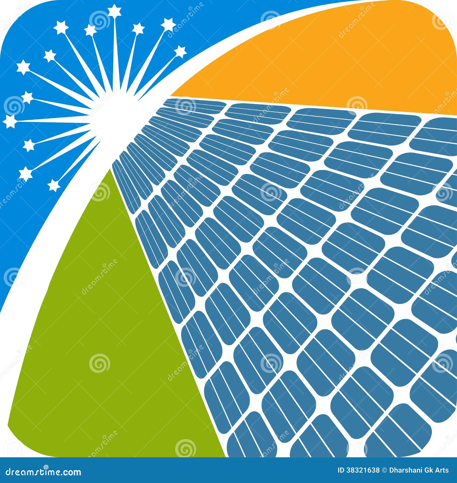 Solar panel logo stock vector. Illustration of design - 38321638