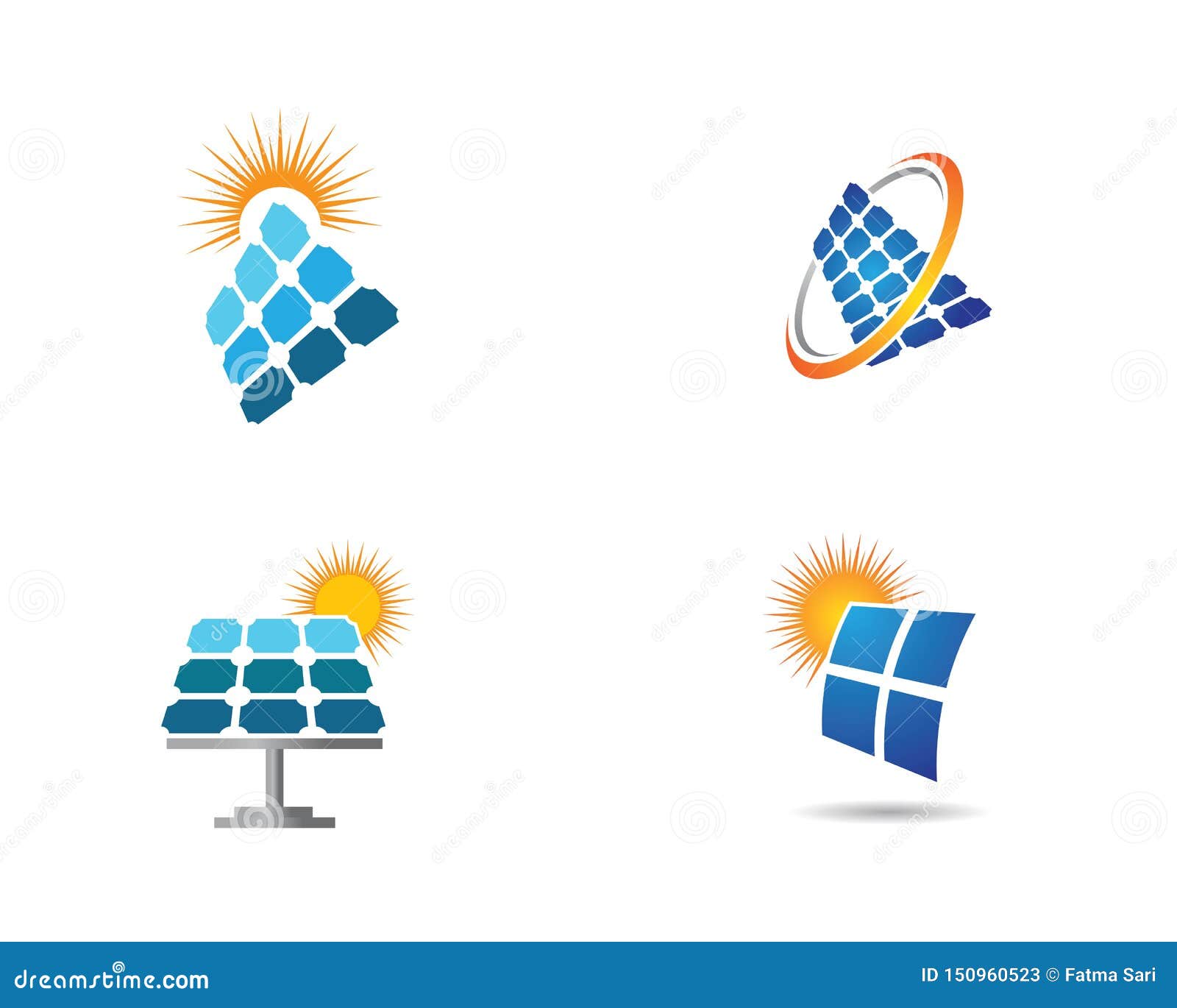Solar Panel Logo Illustration Stock Vector - Illustration of ...