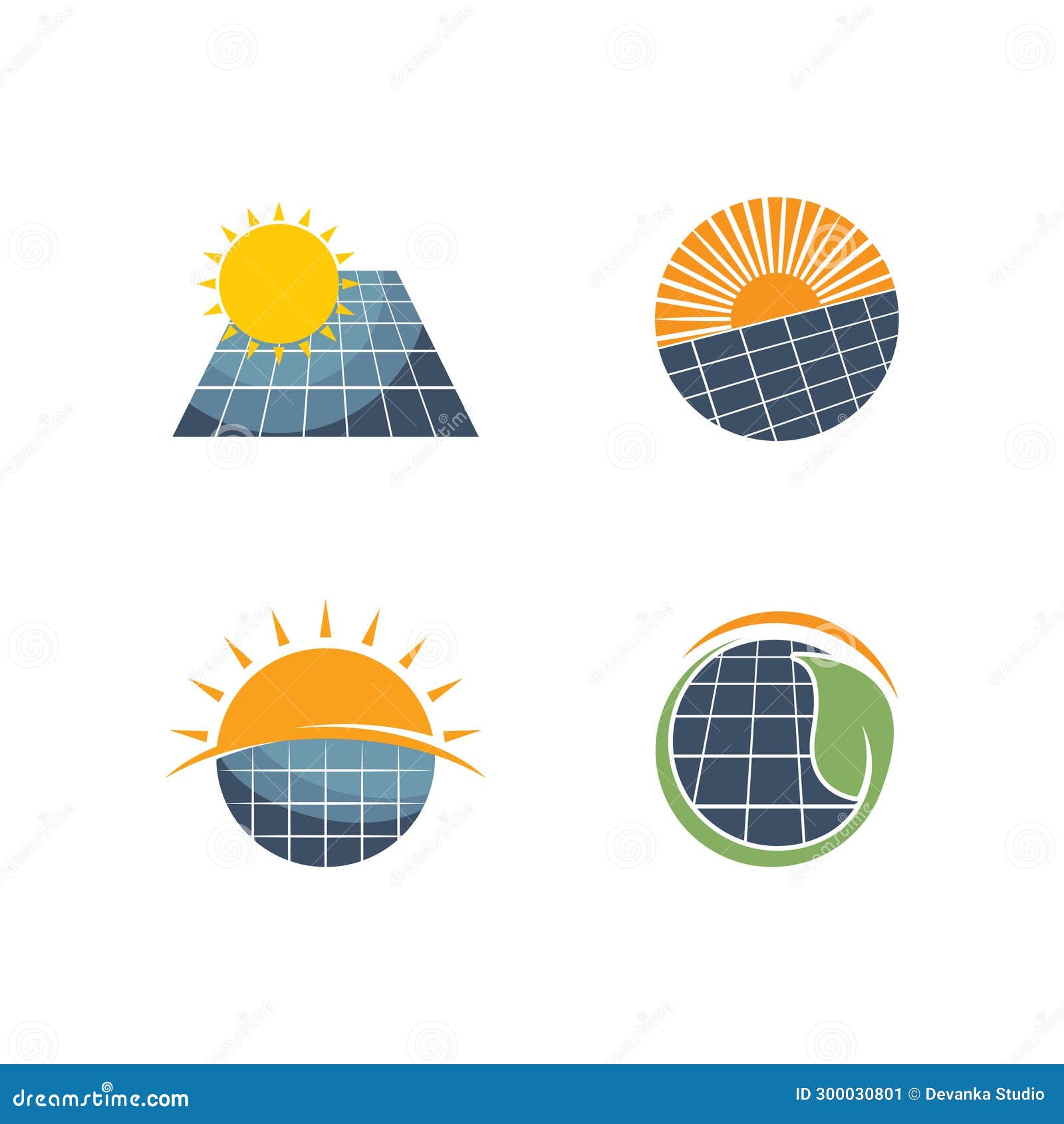 Solar panel logo stock vector. Illustration of solar - 300030801