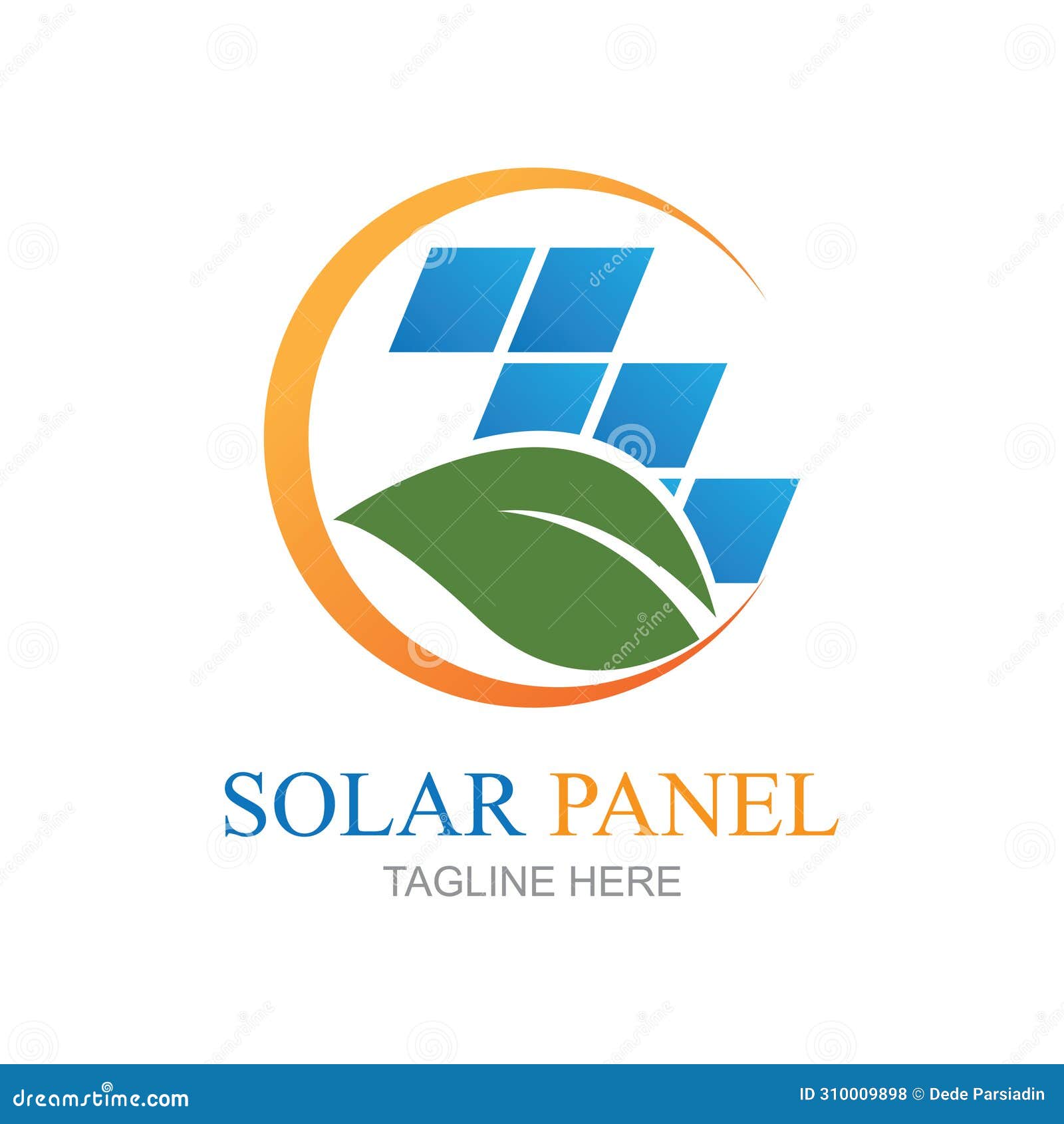 Solar Panel Logo Vector Icon of Natural Energy Design Stock Vector ...