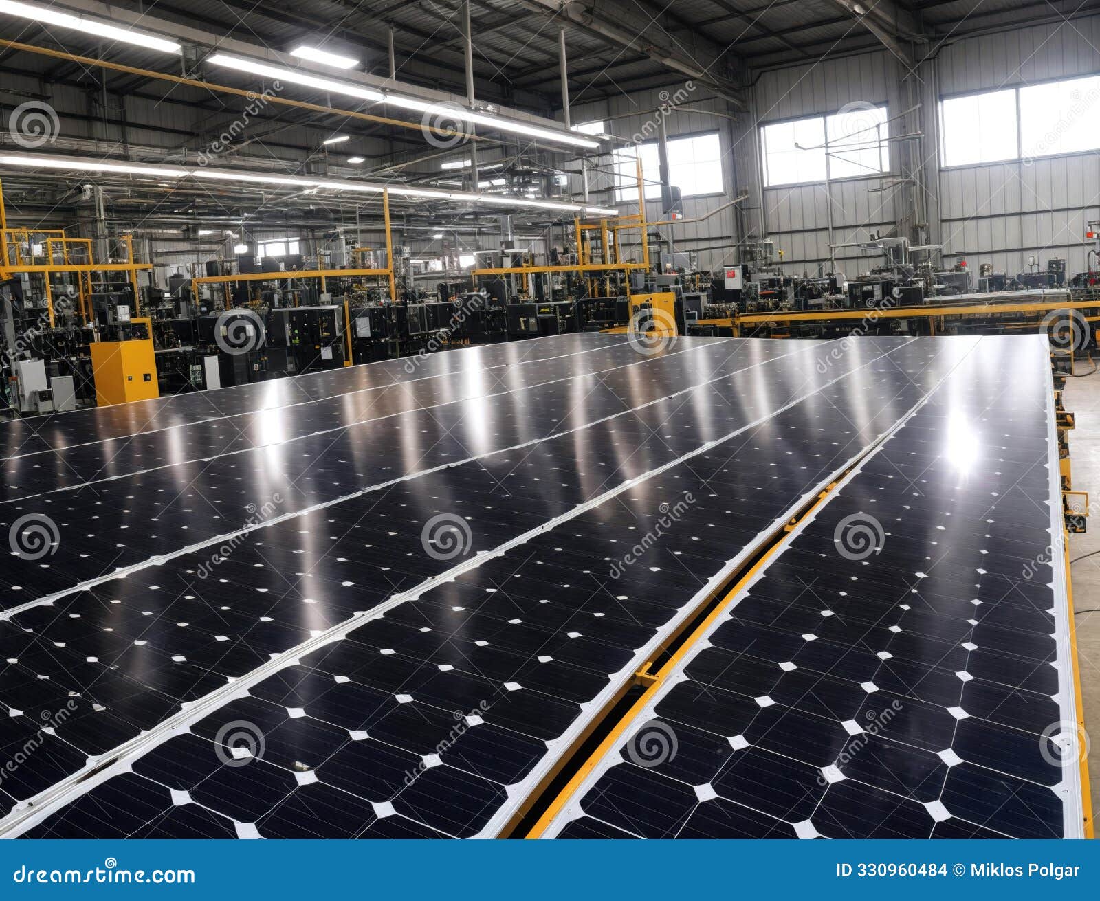 Solar Panel Manufacturing Facility Showcasing Advanced Technology in ...