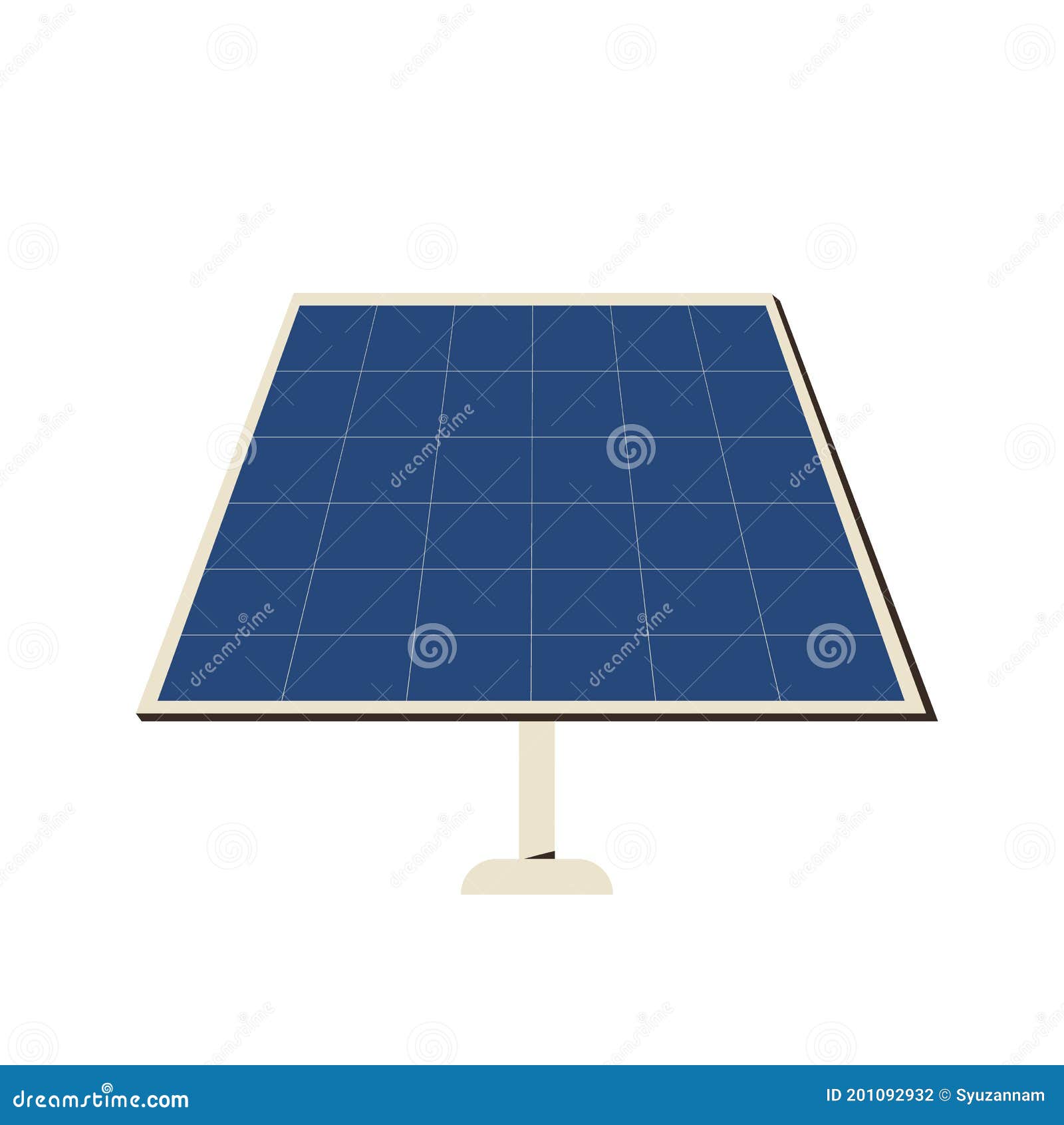 Solar Panel. Modul for House Isolated on White Background. Renewable ...