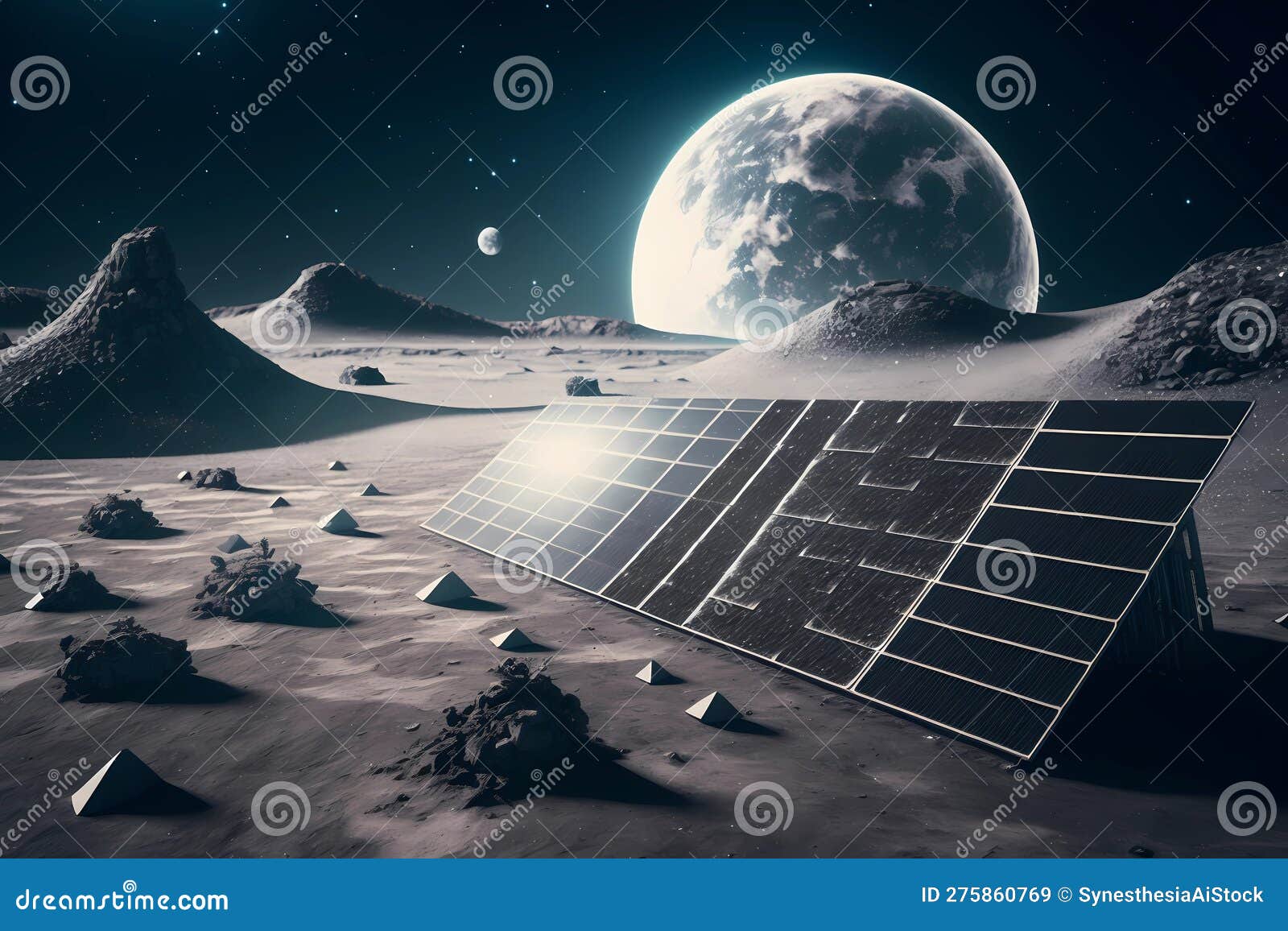 Solar Panels On The Moon