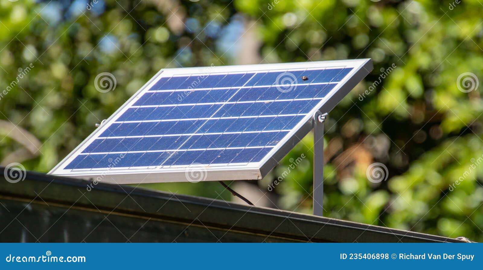 Solar Panel Mounted on a Wall Stock Photo - Image of wall, save: 235406898