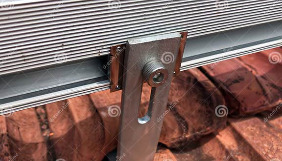 Rooftop Precision: Solar Panel Installation Close-Up, Generative Ai ...