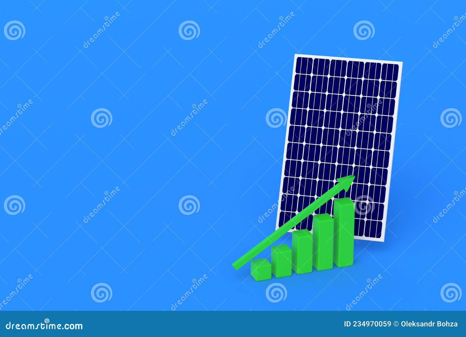 Positive Increasing Growth Chart With Launching Cartoon Rocket As ...