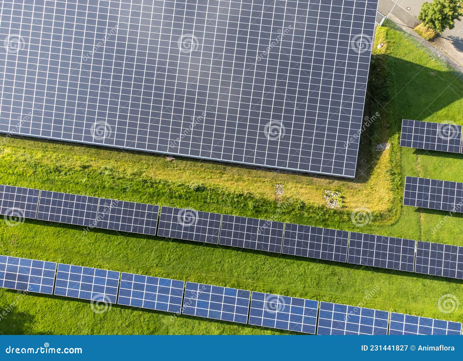 Solar Panel Park Aerial View Stock Image - Image of high, park: 231441827