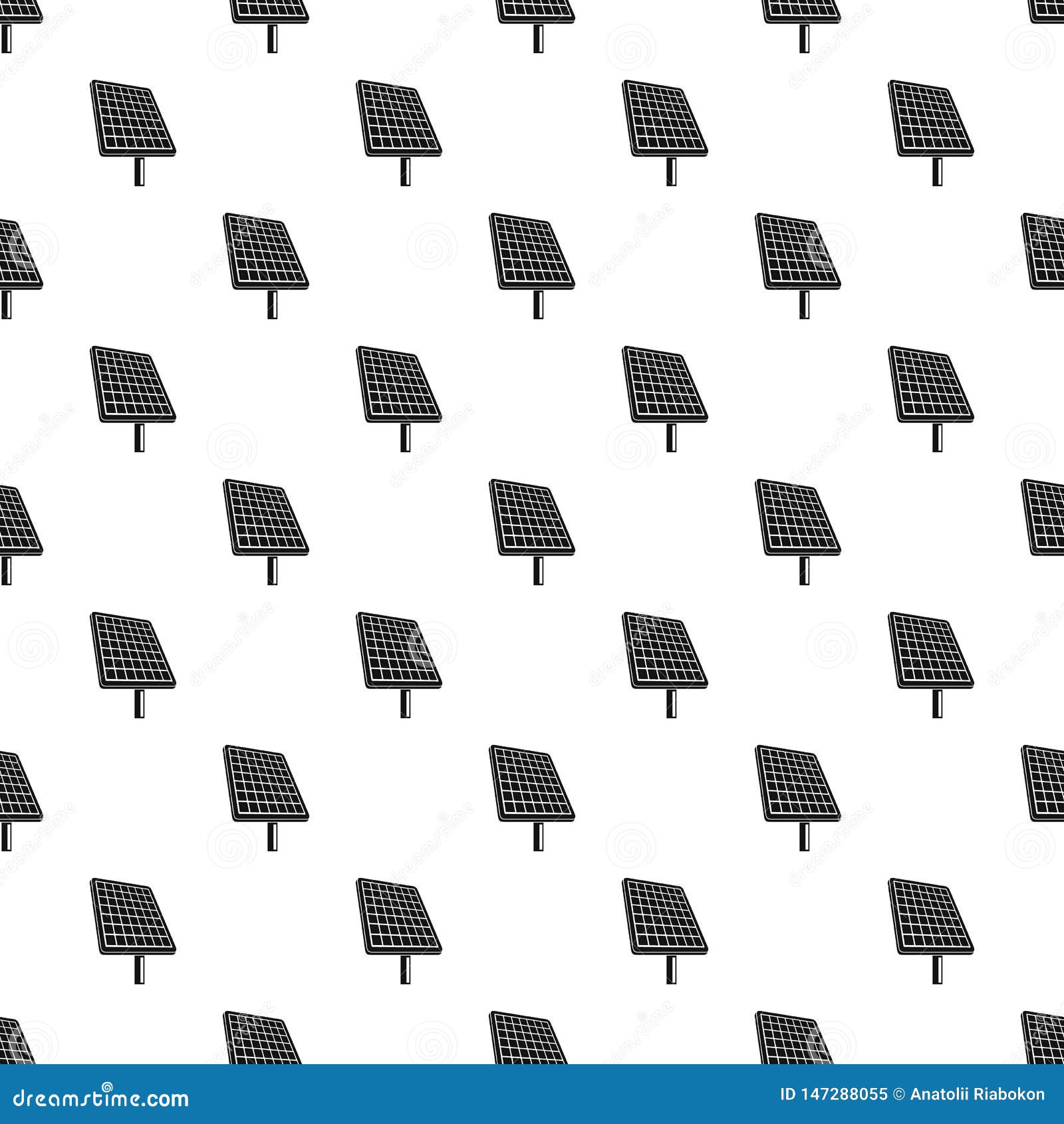 Solar Panel Pattern Seamless Vector Stock Vector - Illustration of ...