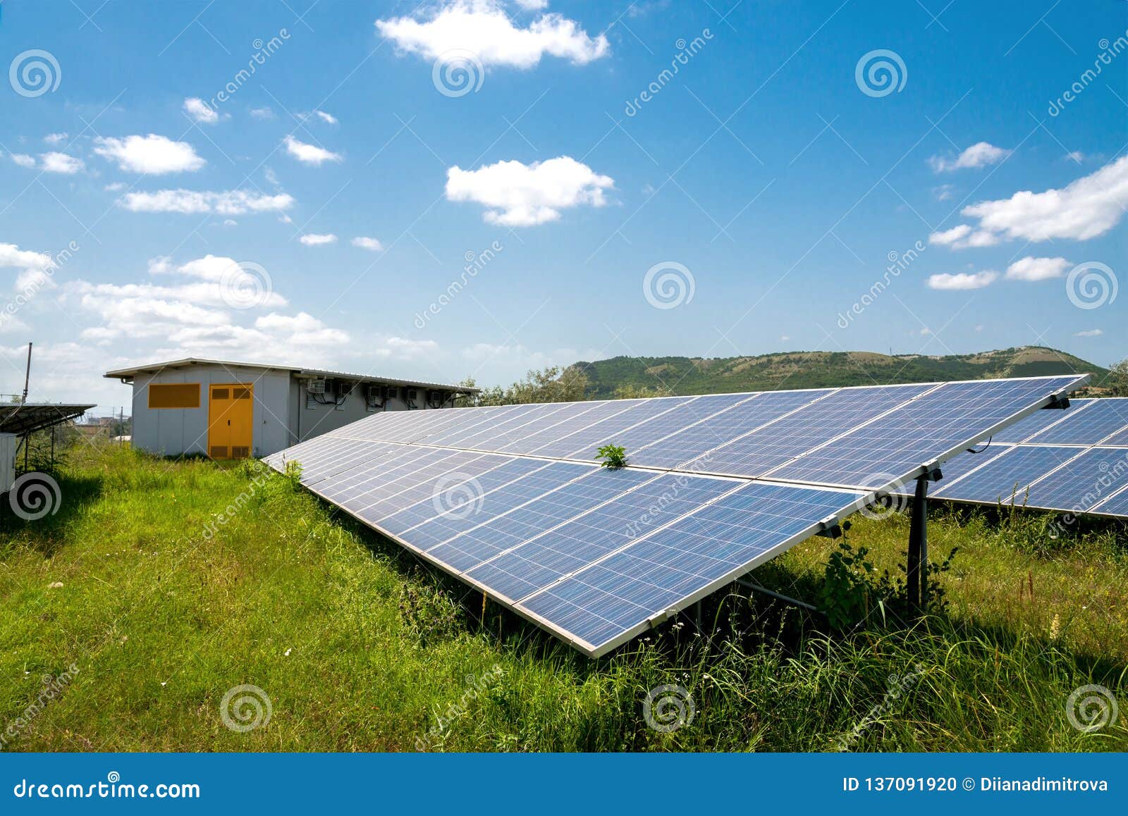 Solar Panel, Photovoltaic, Alternative Electricity Source Stock Photo ...